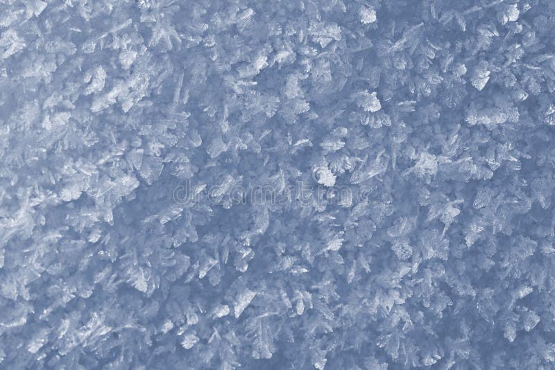 Icy Snow Crystal Macro Detail Winter Landscape Ground Stock Image ...