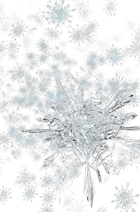 Snow crystals stock illustration. Illustration of water - 13386985
