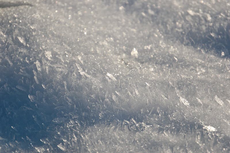Snow Crystals stock image. Image of snow, reflection, evening - 4238411