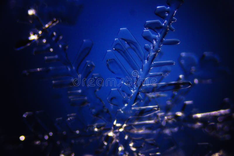Snow Crystals stock image. Image of detail, black, aesthetic - 43435767
