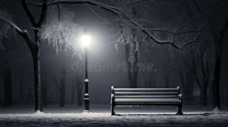 Snow dark winter stock illustration. Illustration of dark - 373601360