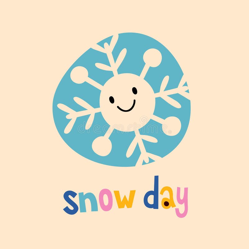 Snow day stock vector. Illustration of snowy, winter - 78407014