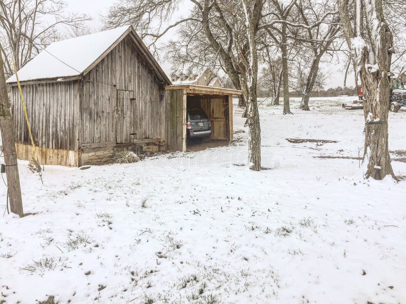 Snow Day stock photo. Image of shack, wonderland, snow - 89610328