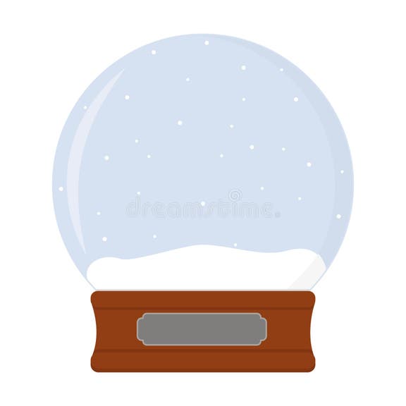 Snow Decorative Ball, Isolated Vector Illustration Stock Vector ...