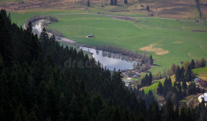 Snow Disappearing in Austrian Alps Stock Image - Image of environment ...