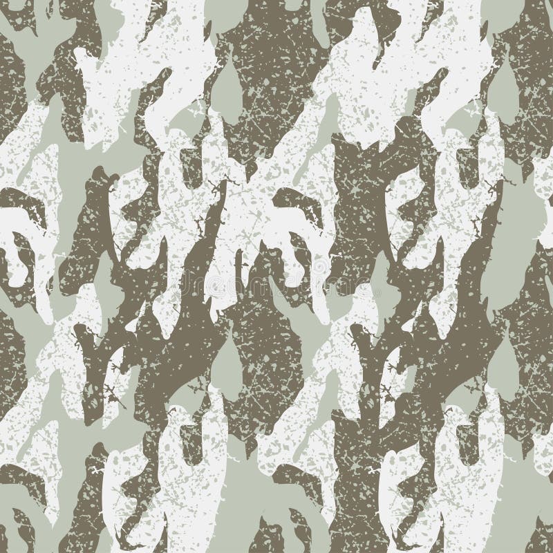 Snow Distressed Camouflage Seamless Pattern Stock Vector - Illustration ...