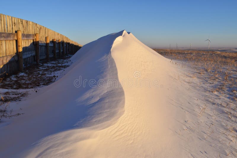 The Snow Drift stock photo. Image of winter, next, grass - 49353324