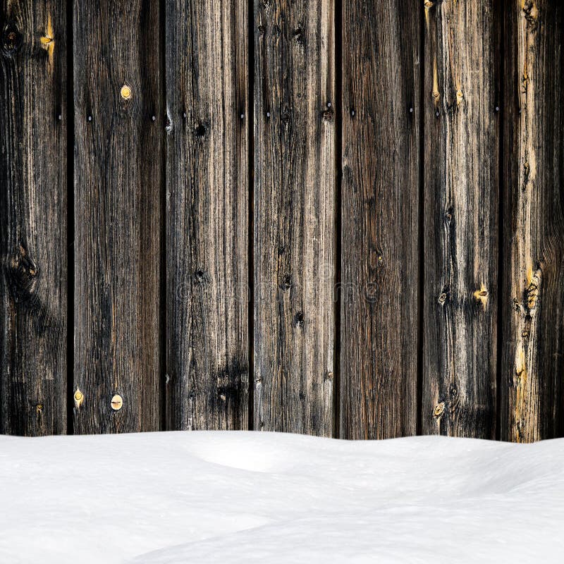 Snow drift on wood boards stock image. Image of cold - 48110057