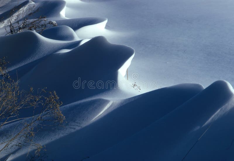 Snow Dune stock image. Image of wind, season, freezing - 4748621