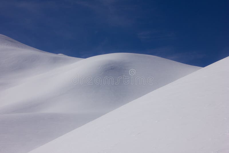 Snow Dunes stock photo. Image of lonely, austria, dunes - 27810434