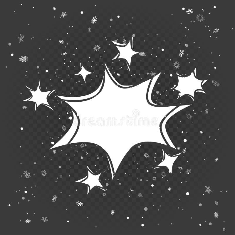 Snow Explosion Dark Background Stock Vector - Illustration of element ...