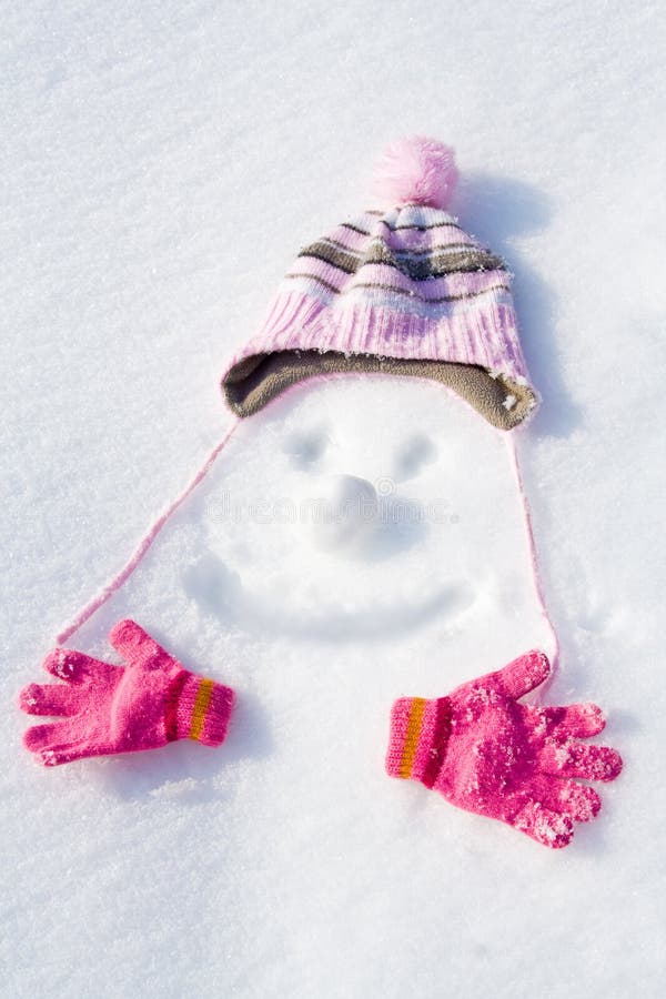 Snow face stock image. Image of snowman, nature, season - 12997867