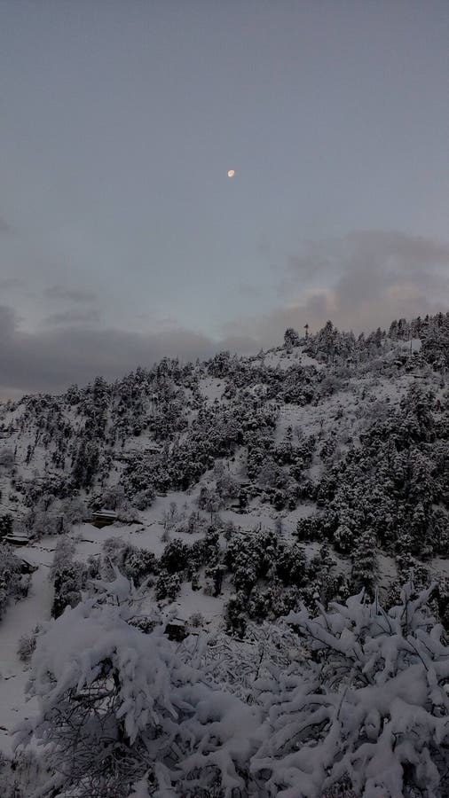 After Snow Fall Beautiful View in AJk. Stock Photo - Image of natural ...