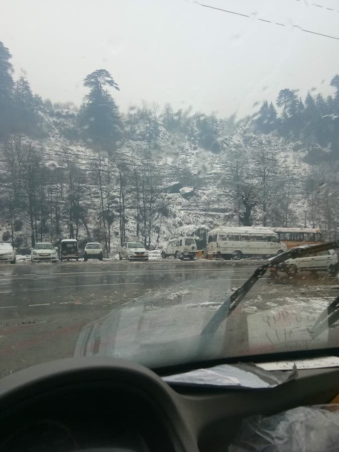 Snow Fall in Manali Jan Month 2020 Editorial Photo - Image of month ...