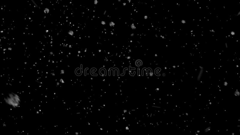 Snow Falling with Alpha Looped Stock Footage - Video of background ...