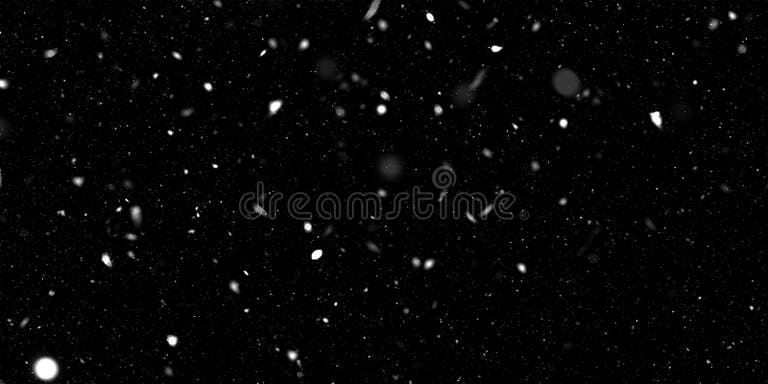 Snow Falling with Black Background Stock Illustration - Illustration of ...