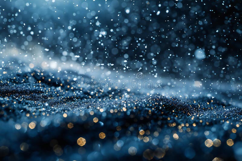 Snow Falling on Black Background, Particles of Snow Flying in Air ...