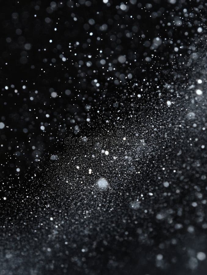 Snow Falling in Black and White Stock Photo - Image of calm, monochrome ...
