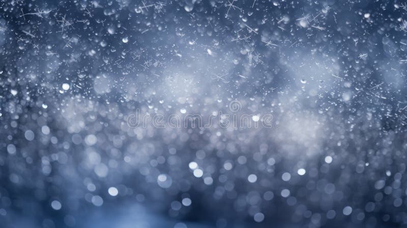 Snow Falling on a Dark Blue Background Stock Illustration ...