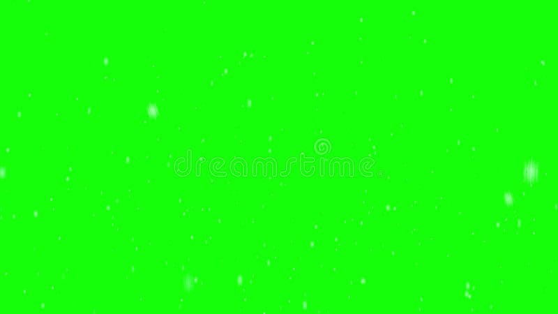 Snow Falling Down on Green Screen, Computer Graphics Stock Video ...