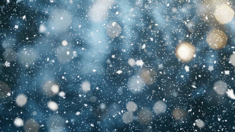 Snow Falling on the Ground, Suitable for Winter-themed Designs Stock ...