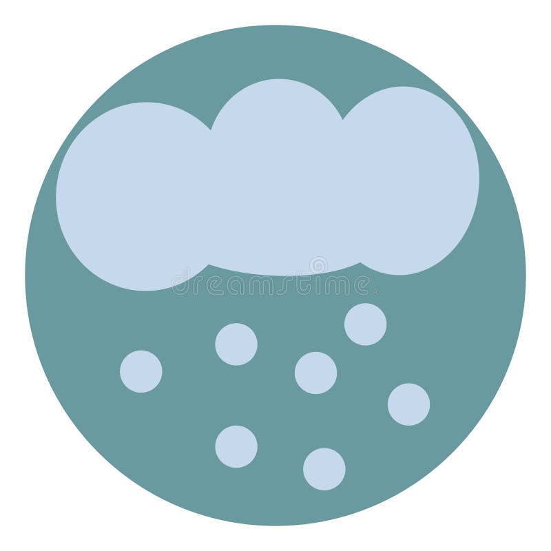 Snow falling, icon stock vector. Illustration of winter - 261368071