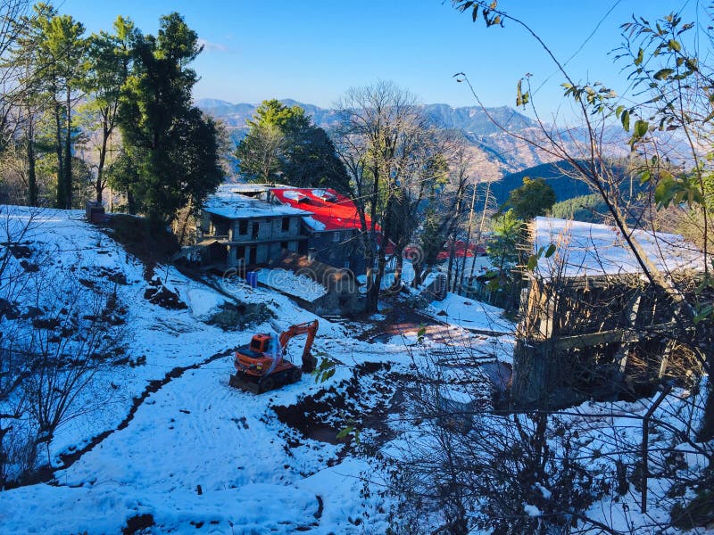 Snow Falling in Murree Pakistan Stock Image - Image of weather, cool ...