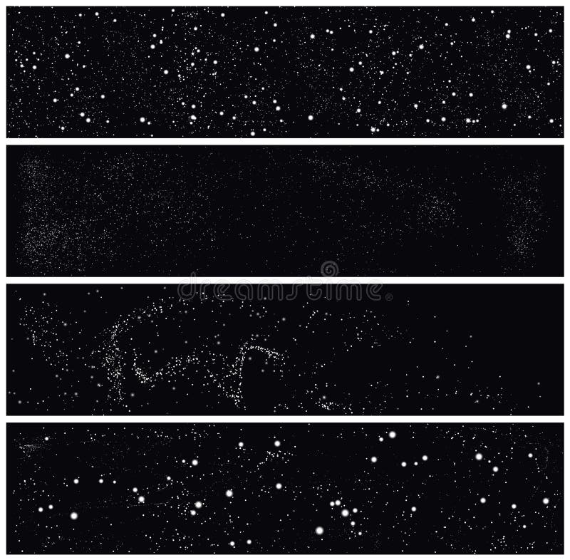 Snow Falling Overlay Effect on Black Background Vector Set, Snowfall ...