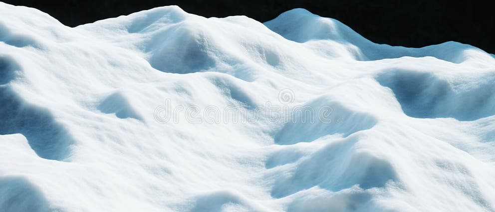 Dynamic Windblown Texture of Snow Against a Dark Background Enhances ...