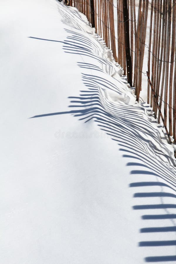 Snow fence stock image. Image of fence, winter, white - 18970063