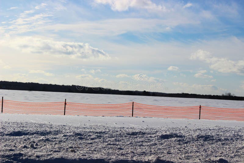 Snow on a fence stock photo. Image of white, water, piece - 240874010