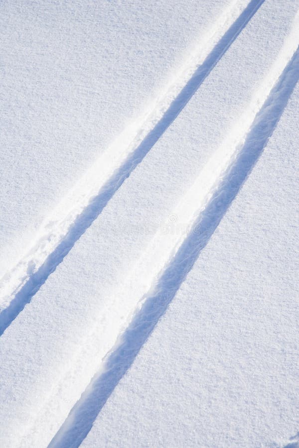 Snow field stock image. Image of track, white, winter - 10146051