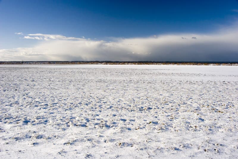 Snow Field stock image. Image of landscape, nature, rural - 1891585