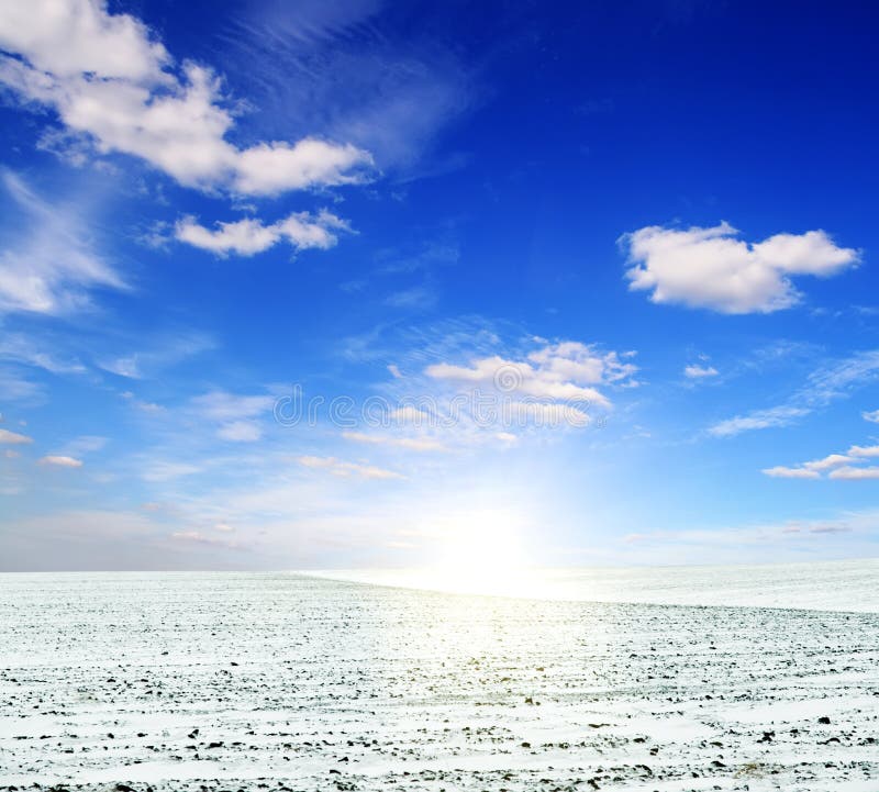 Snow mountain and blue sky stock photo. Image of country - 11954054