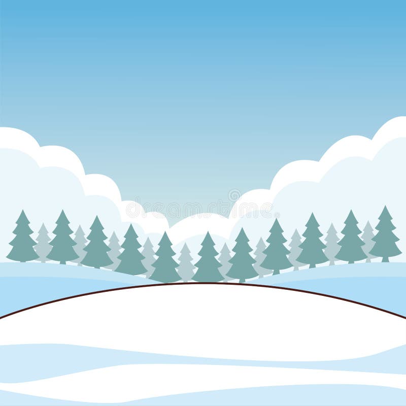 Snow field cartoon stock vector. Illustration of texture - 135432271