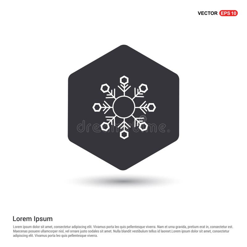 Snow Flake Icon Hexa White Background Icon Template Stock Vector ... Snow Flake Icon Hexa White Background Icon Template Stock Vector ...