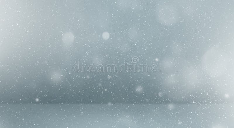 Snow Flake Particles on Grey Background Stock Image - Image of ...