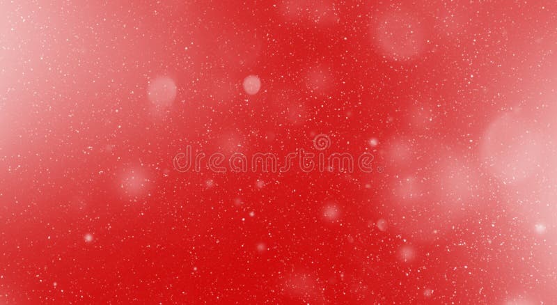 Snow Flake Particles on Red Background Stock Image - Image of design ...