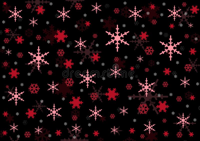 Snow Flakes Shapes Pattern Background for Wallpapers Stock Illustration ...