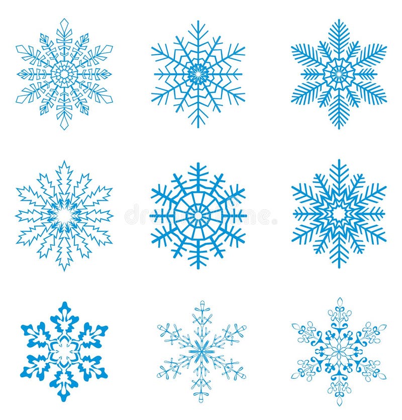 Snowflake Collection stock vector. Illustration of snowflake - 3021687