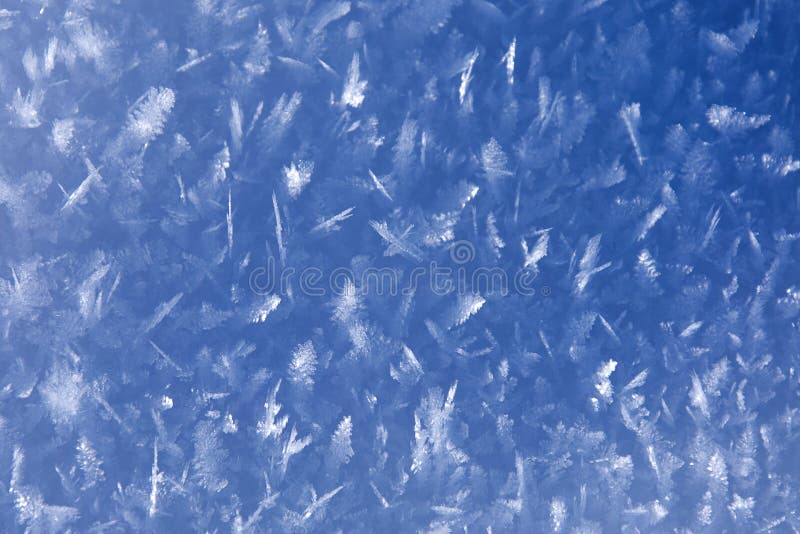 Snow flakes on blue stock photo. Image of freezed, water - 13494960