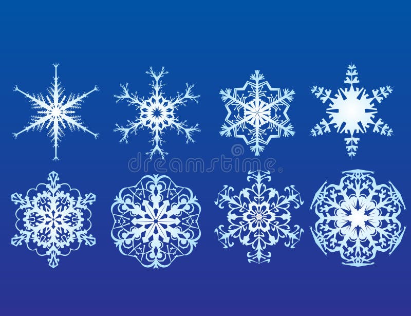 Snow Flakes stock illustration. Illustration of flakes - 7315343
