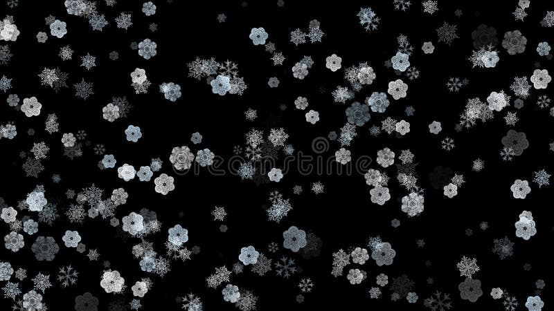 Snow Flakes Abstract Backgrounds Stock Illustration - Illustration of ...
