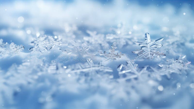 Snow Flakes Background Created with Generative AI Stock Illustration ...