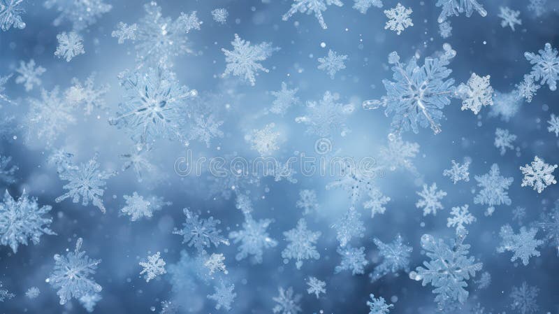 Snow Flakes Background Created with Generative AI Stock Illustration ...