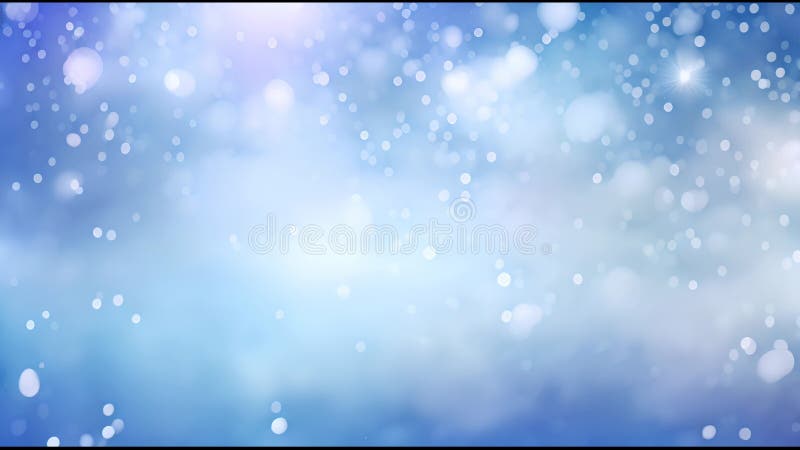 Snow Flakes Captured in Blurry Image Against Blue Background. Versatile ...