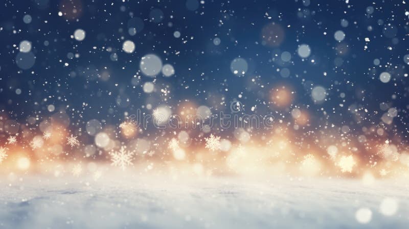 Snow Flakes Falling in the Air, Perfect for Winter Themes Stock Image ...