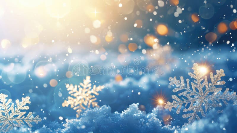 Snow Flakes Falling from Sky. Perfect for Winter-themed Designs and ...