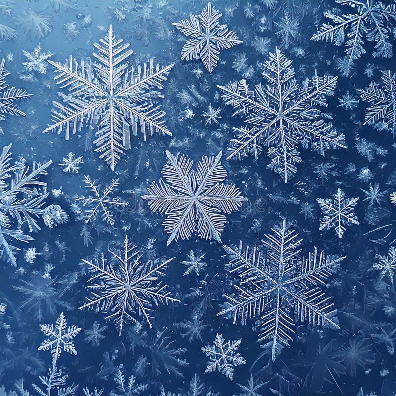 Snow flakes on ice pattern stock illustration. Illustration of design ...