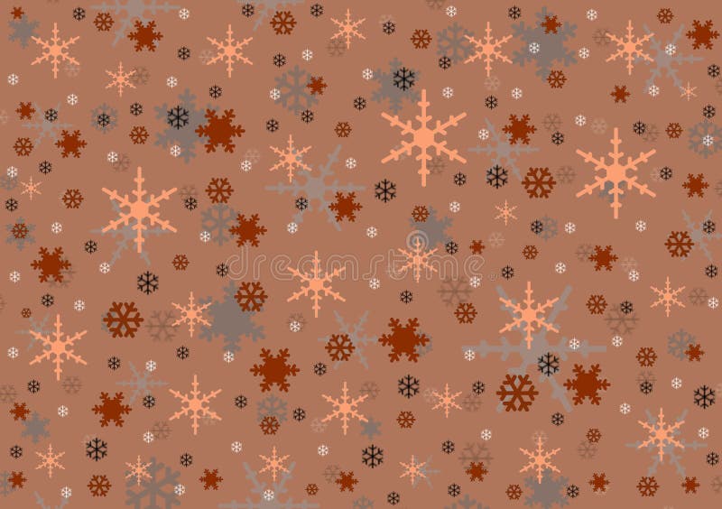 Snow Flakes Shapes Pattern Background for Wallpapers Stock Illustration ...